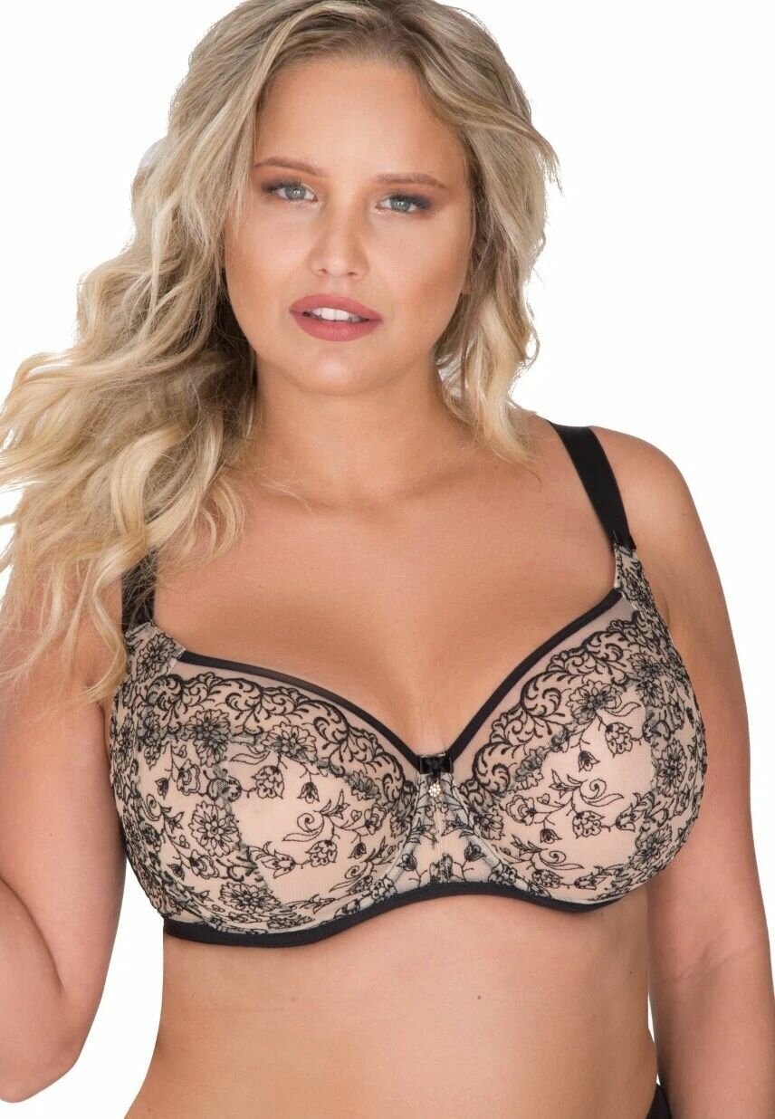 Бюстгальтер С мягкой чашкой, украшенной вышивкой