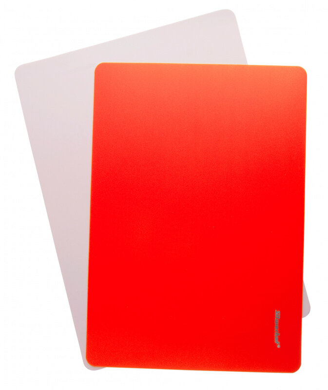 Доска для лепки Silwerhof 957010 Neon прямоугольная A5 пластик 1мм оранжевый