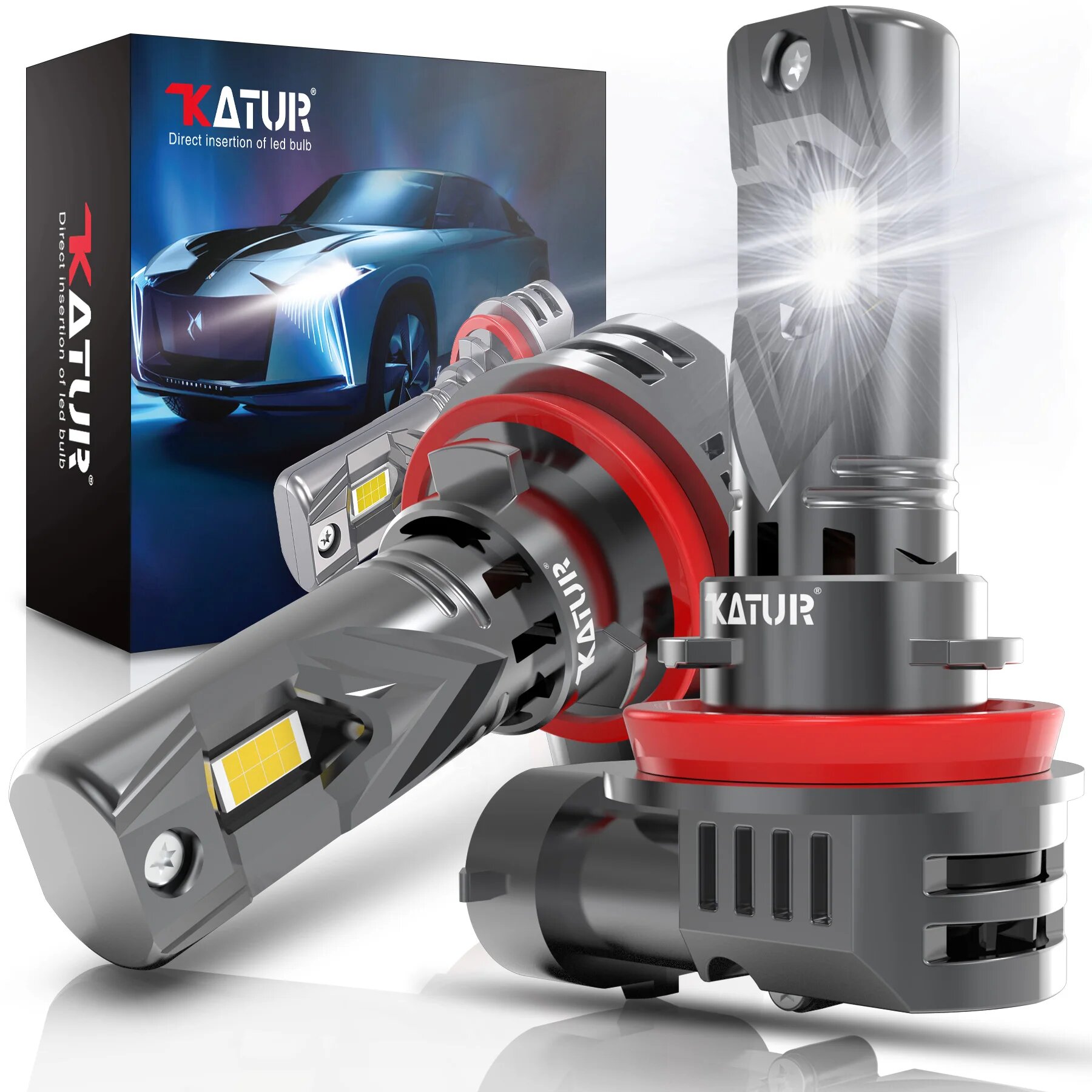 2x H8 H9 H11 H16 Новый 100 Вт 20000LM HB3 9005 H7 LED Canbus HB4 9006 Hir2 9012 Автомобильная фара Турбо Противотуманная фара 6000K 12V Диод 9005/HB3