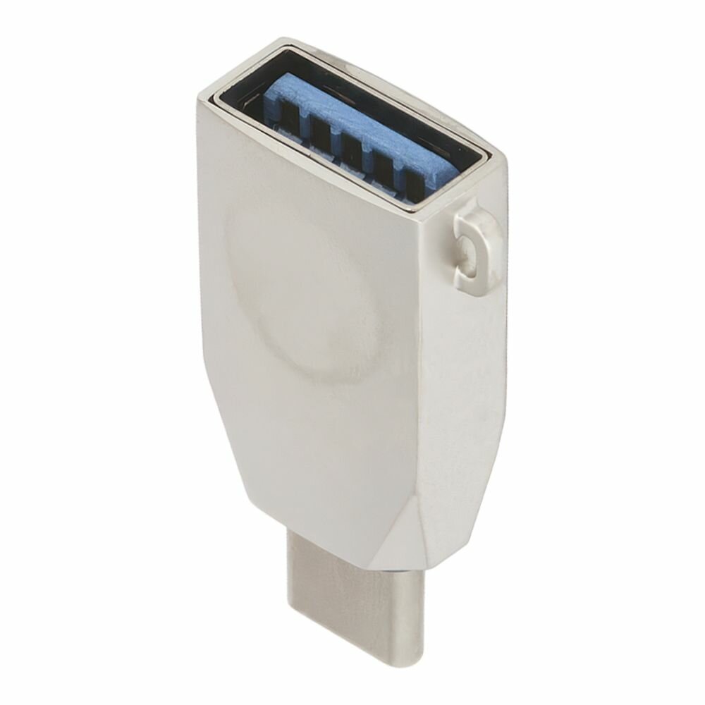 OTG адаптер HOCO UA9 Type-C на USB (серый)