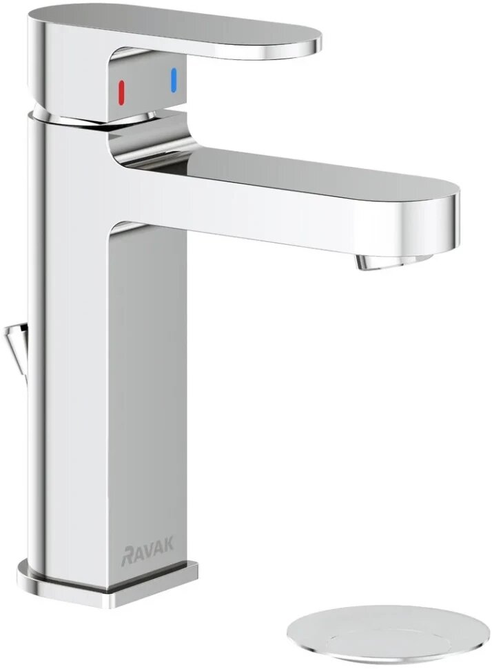 Смеситель для раковины Ravak Chrome CR 013.00CR X070190 с донным клапаном, хром