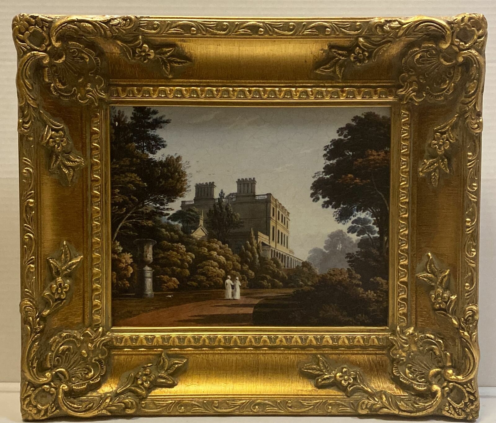 Художественная репродукция Олеография на холсте 20х25 см в деревянной раме 35х40 см