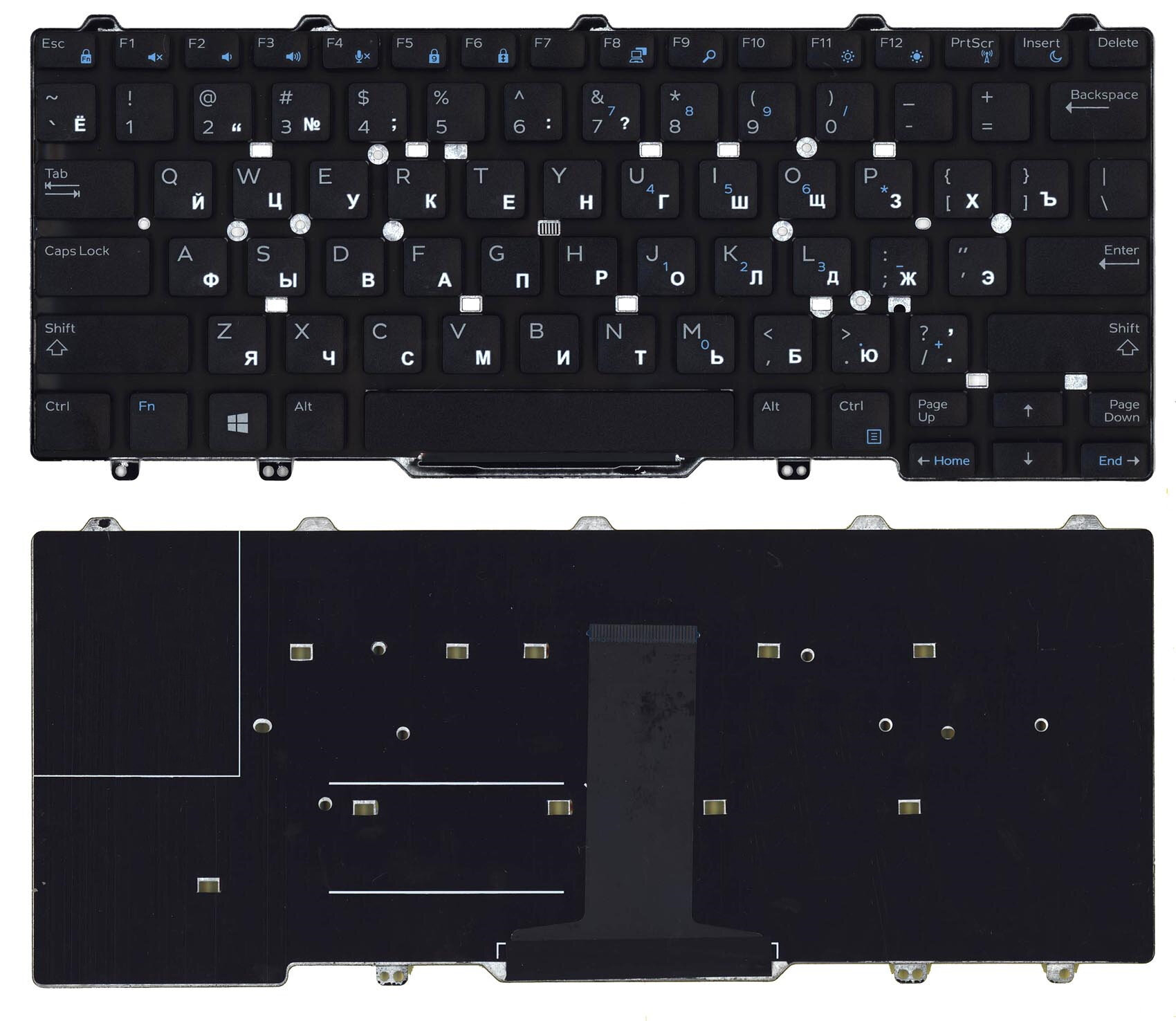 Клавиатура для ноутбука Dell E5450 E5470 p/n: 9Z. NB2UW. A0R, NSK-LKAUW