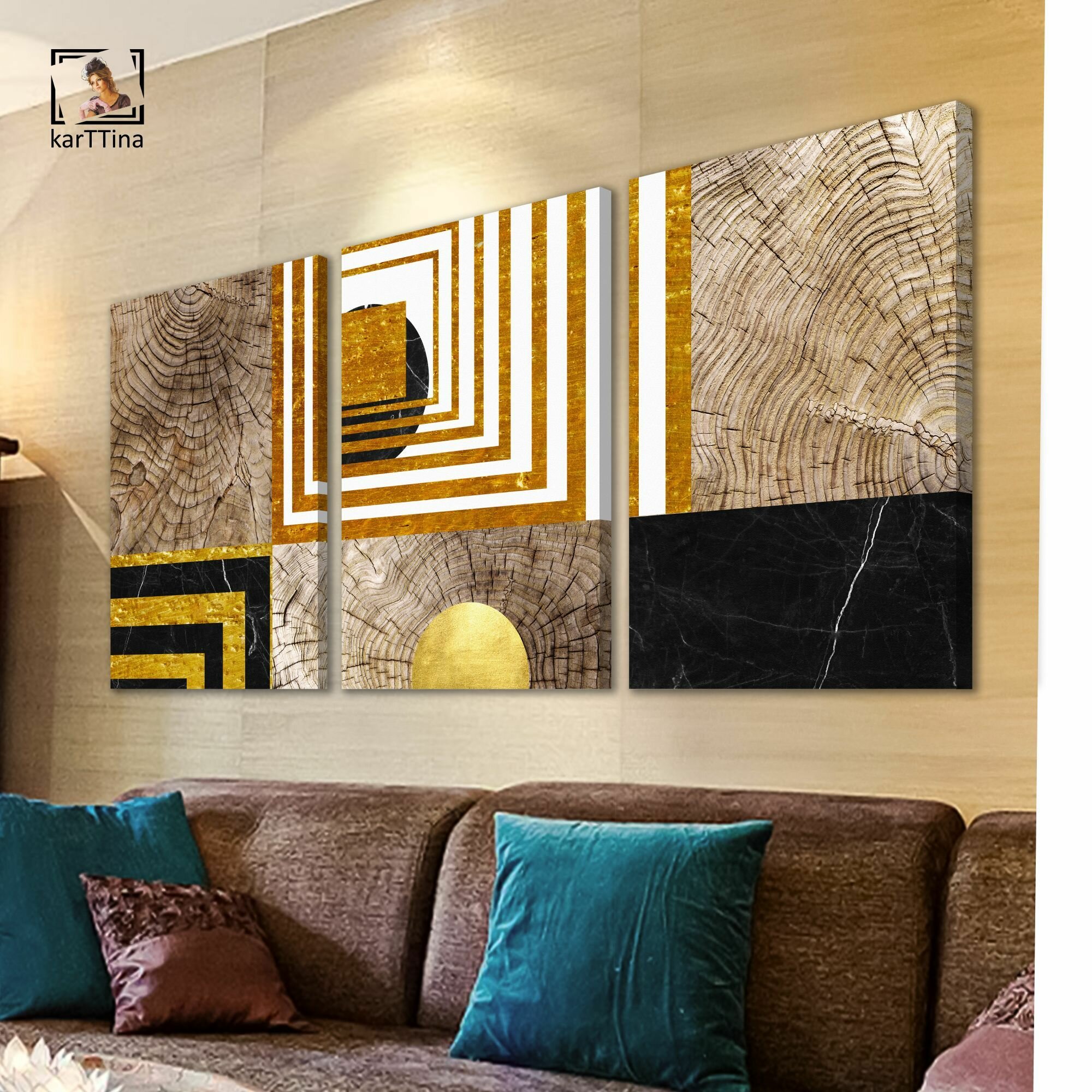 Картина на стену, интерьерная "деревянное чудо", 150 см х 70 см