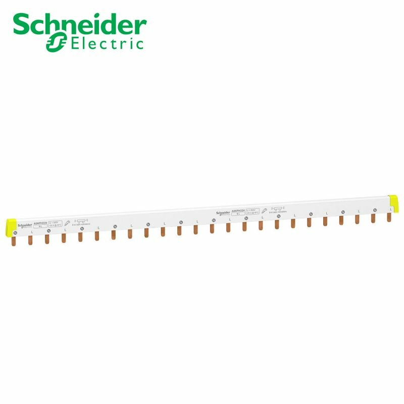 Шинка гребенчатая Schneider Electric Acti 9 2П 100А 24 мод 16 мм A9XPH224
