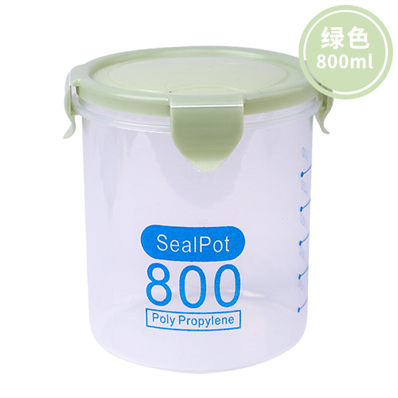 Большой прозрачный пластиковый герметичный контейнер для сухого молока, пищевой контейнер, кухонный ящик для хранения круп, контейнер для хранения.