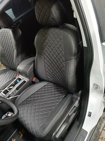 Авточехлы с ромбом для Haval M6 / Чехол на сиденье из экокожи для Хавейл М6 / Хавал М6