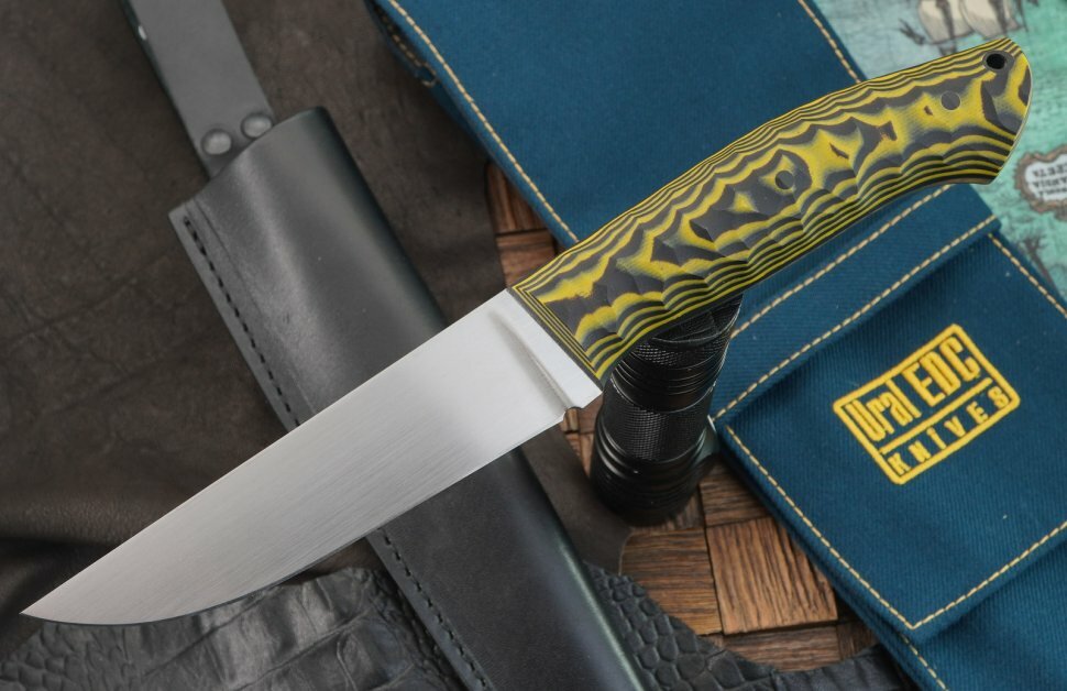 Нож Ural EDC Фрегатъ, сталь CPM S90V, рукоять G-10, ручной сатин, подарочный чехол