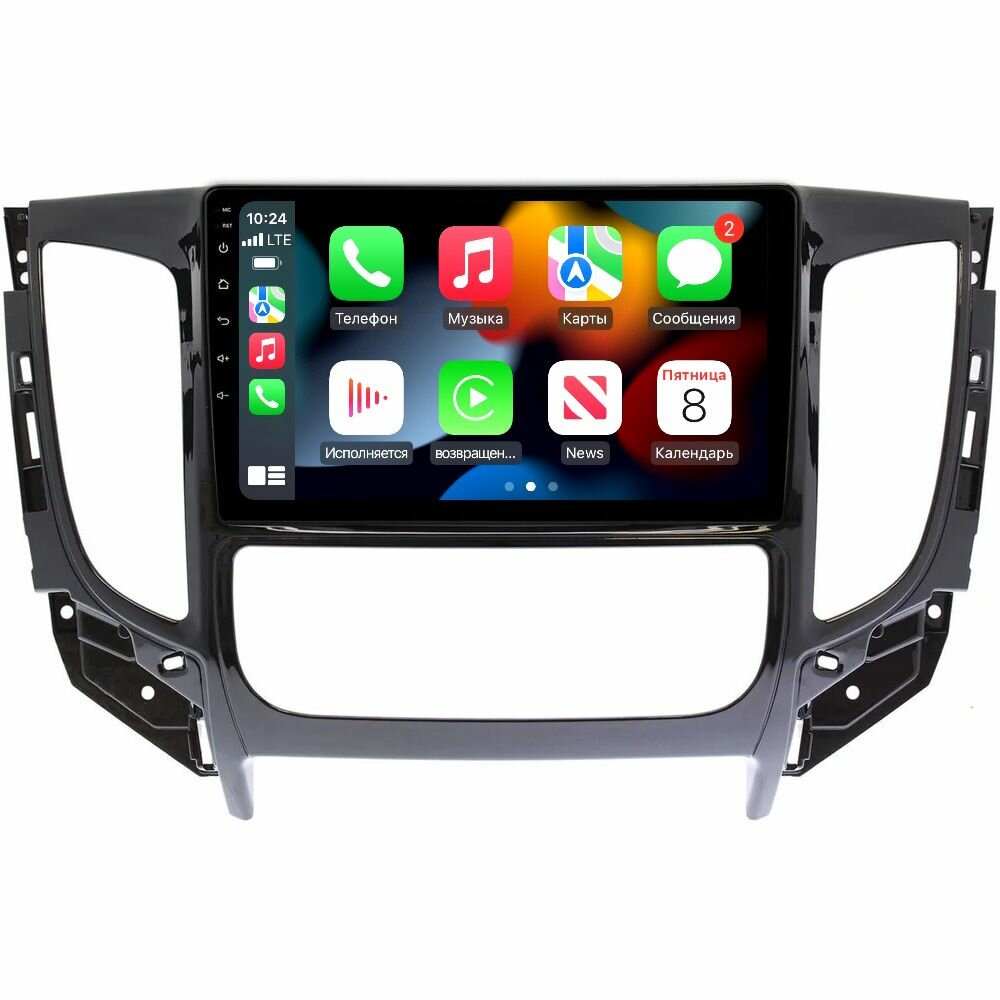 Магнитола CRS-300 Mitsubishi Pajero Sport 3 2015-2021 (для авто с МКПП), L200 V 2014-2020 с Android 13 - 4+64Gb память - Carplay - DSP - Кулер