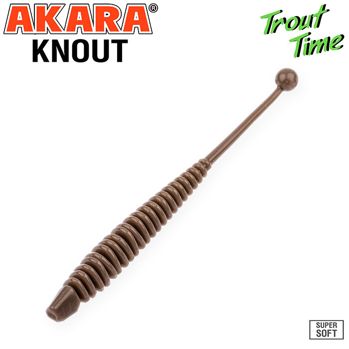 Силиконовая приманка Trout Time KNOUT 2,5 Cheese 63.5мм, 10 шт. №458