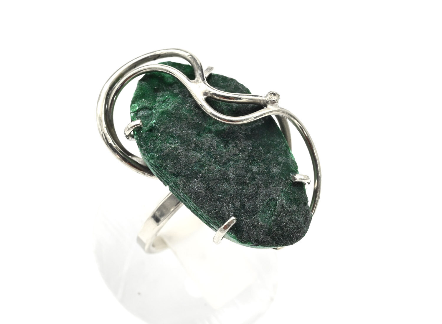 Кольцо, малахит