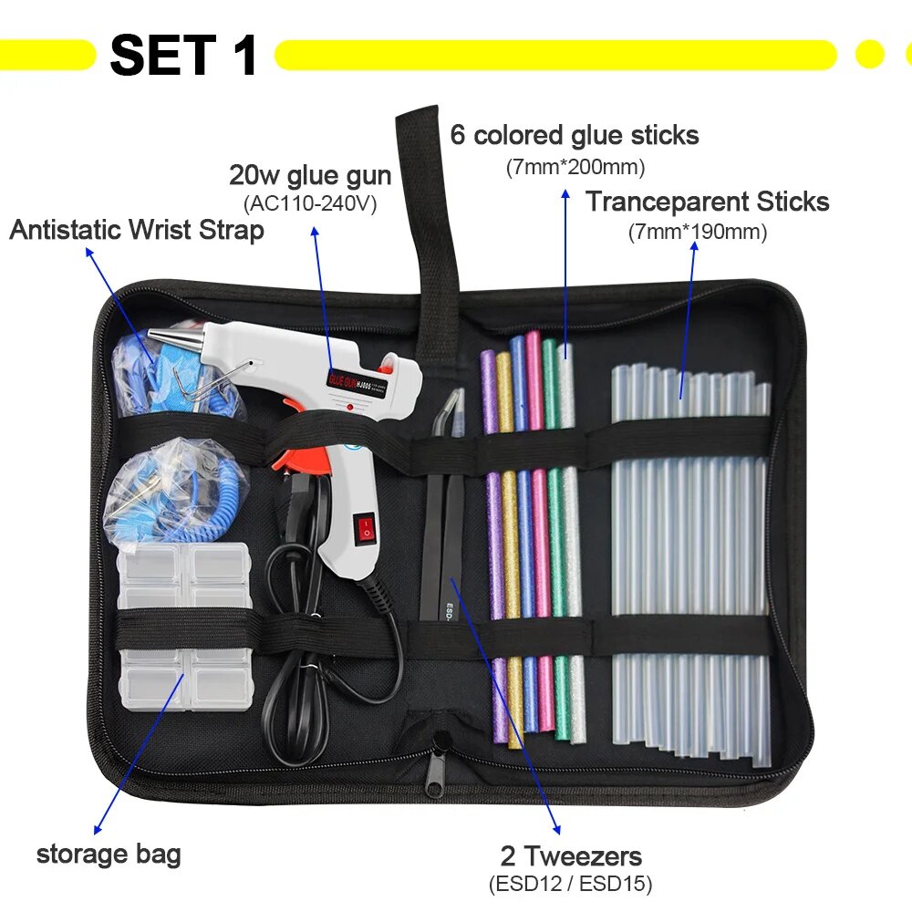 Набор клеевых пистолетов GoGoPanda 6 в 1 ЕС, HJ005RS1