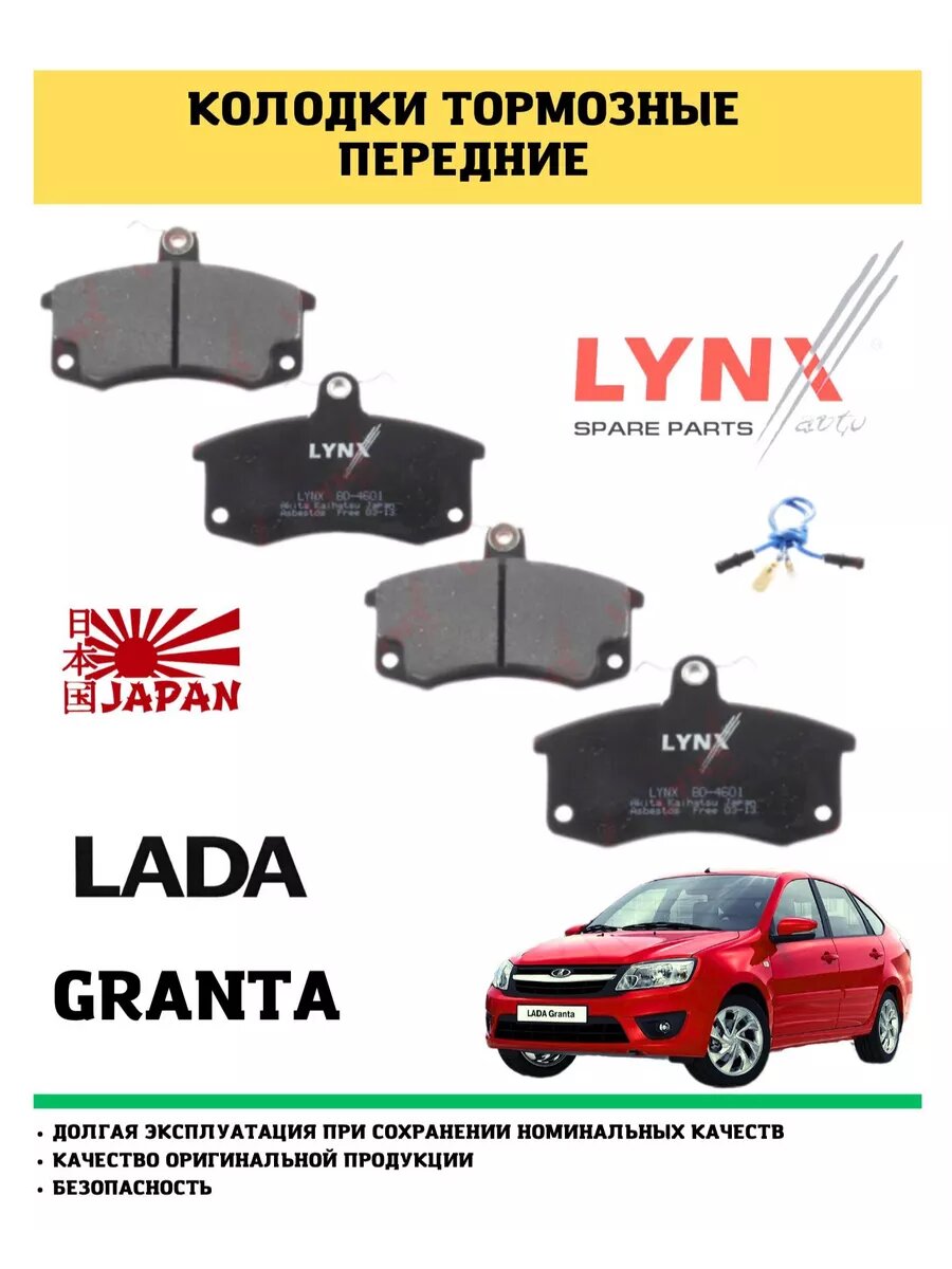 Колодки передние Лада Гранта