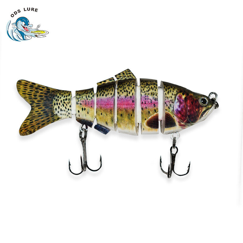 10 см/19,4 г Многосекционная приманка 6-секционная бионическая твердая приманка Многосекционная рыболовная приманка в наличии Специальная распродажа рыболовной приманки