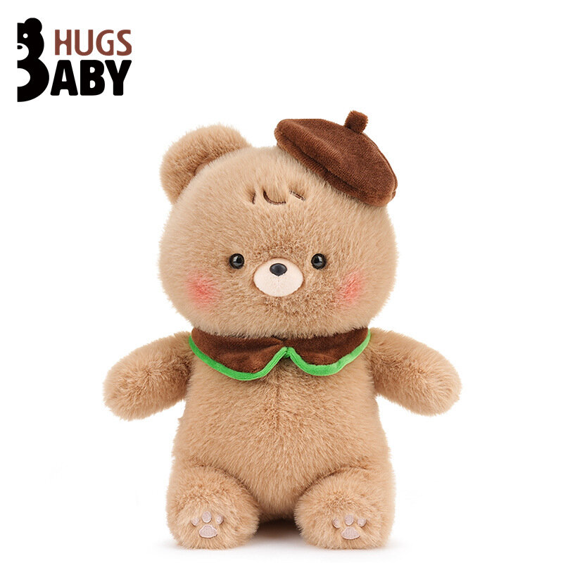 Кукла-мишка Hug Baby Bear, плюшевая игрушка, милый мишка, коричневый, высота сидя 25 см