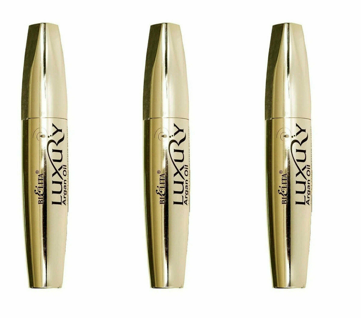 Тушь для ресниц Belita Luxury, Эффект умножения ресниц, с аргановым маслом, 12 мл, 3 шт.