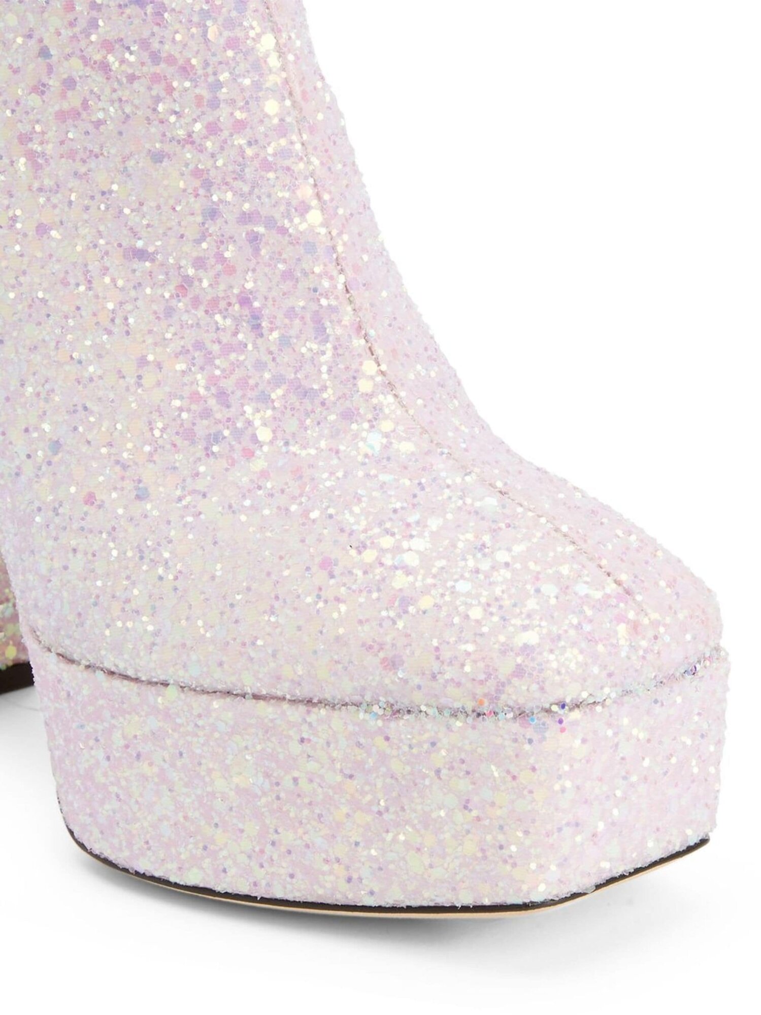 Ботильоны Giuseppe Zanotti Morgana Glitter 120, размер 42 EU, розовый — фото 1