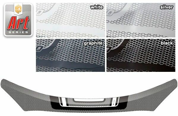 Дефлектор капота Toyota Ipsum 2001-2003 Серия "Art" черная САпластик