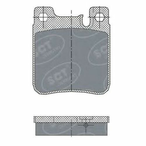 Колодки тормозные дисковые Sct SP255