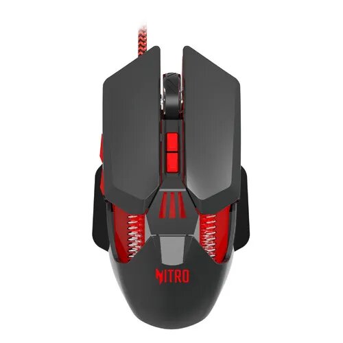 Мышь Acer Nitro OMW302, игровая, оптическая, проводная, USB, черный [zl. mcecc.025]