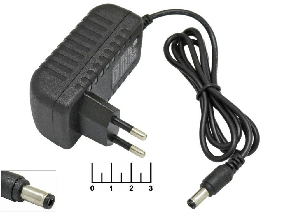 Блок питания 12V 1A 12W 510001 General (5.5*2.1/5.5*2.5)