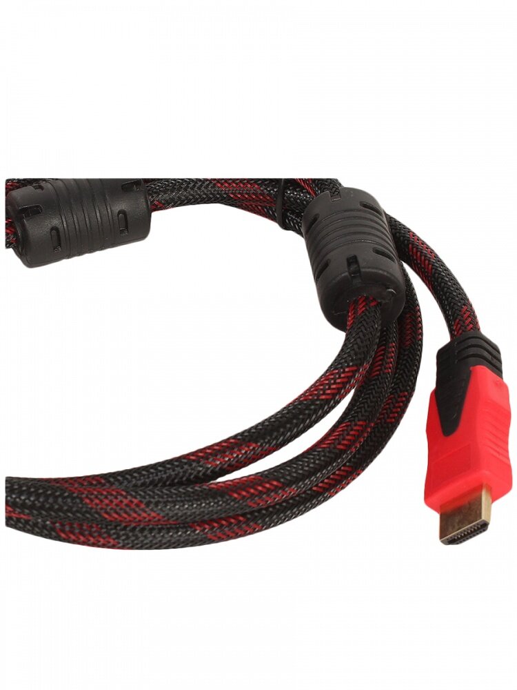 Кабель HDMI 5m, версия 1.4, 3D, Ethernet, 4K, 2 фильтра