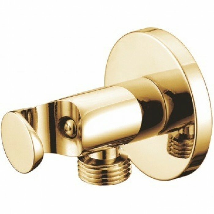 Держатель для душа со шланговым подсоединением и с фиксатором Ganzer GZ5173-Е цвет золото