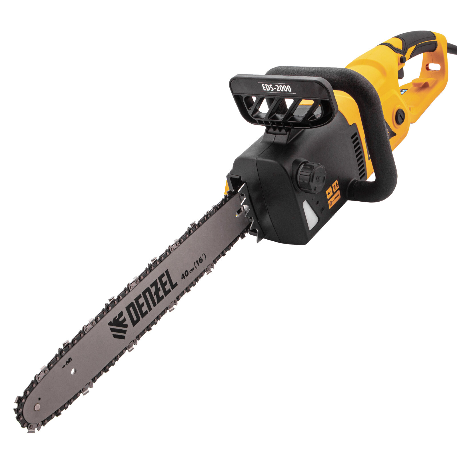 Пила цепная электрическая EDS-2000, 2 кВт, продольная, шина 40 см, шаг 3/8, паз 1.3 мм, 56 звеньев De