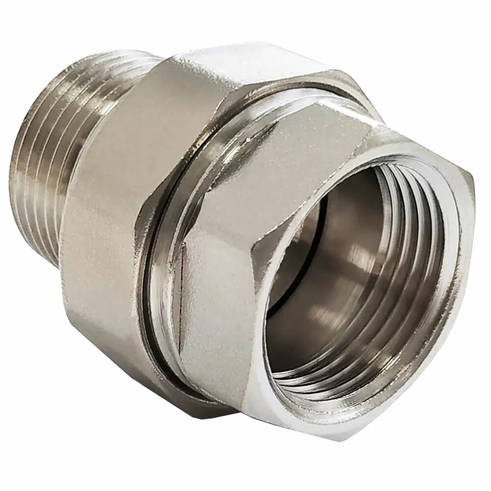 Сгон прямой американка 1"x1" ВР-НР латунь