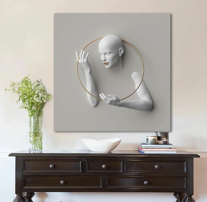 Картина ВсеКартины. Тут "Абстракция", на подрамнике, дерево, 40x40 см