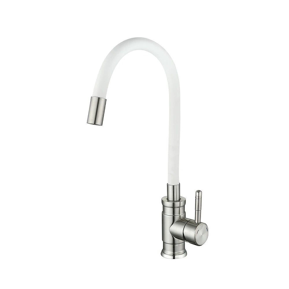 Смеситель для кухни из нержавеющей стали с гибким изливом ViEiR V15048-F