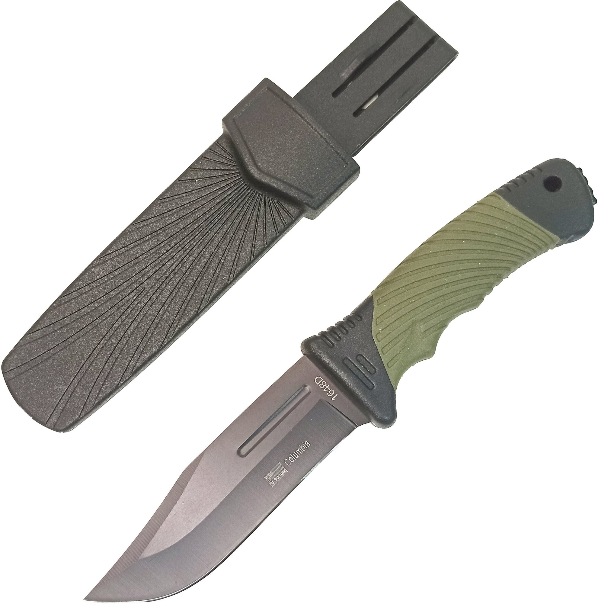 Нож Columbia 1648D туристический с ножнами