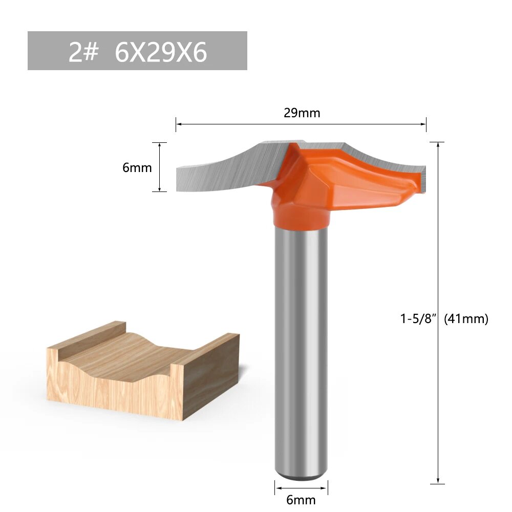 1 шт. 6 мм 6,35 мм фреза с хвостовиком, резьба по дереву, дверная рама, фреза для дерева, карбид, лассические дверные биты для шкафа, деревообработка 6x29x6mm