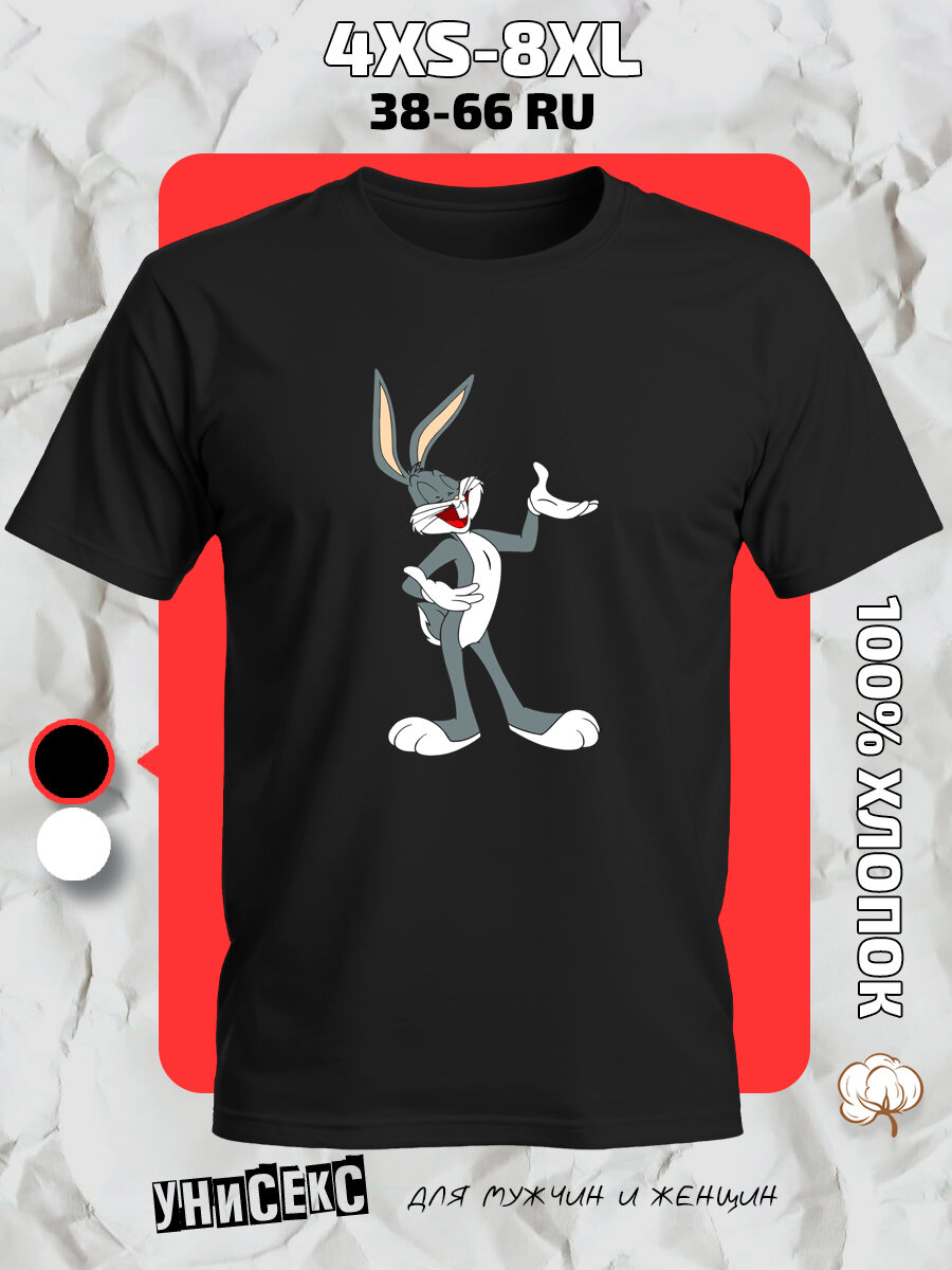 Футболка с принтом Багз банни bugs bunny