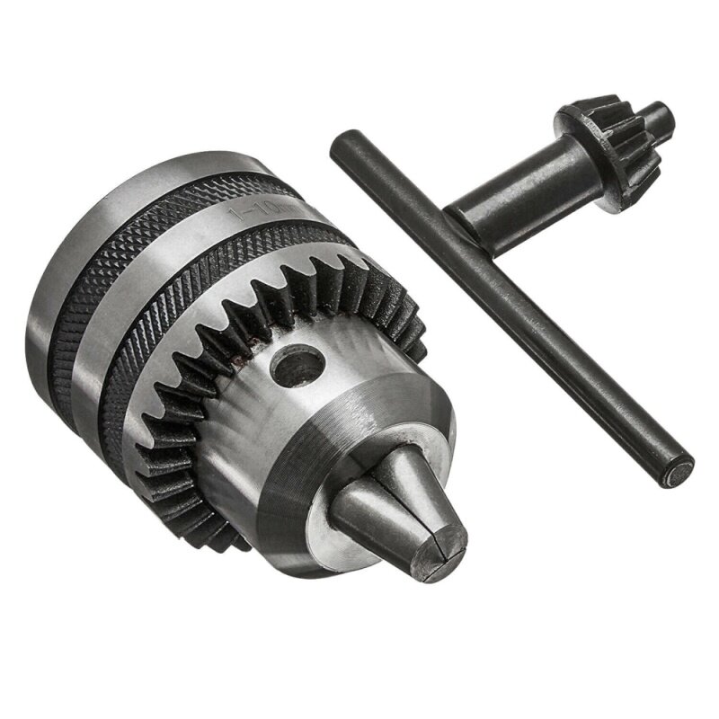 Патрон для дрели 3/8 "зажимной (резьба 3/8-24) с ключом, AT803-2