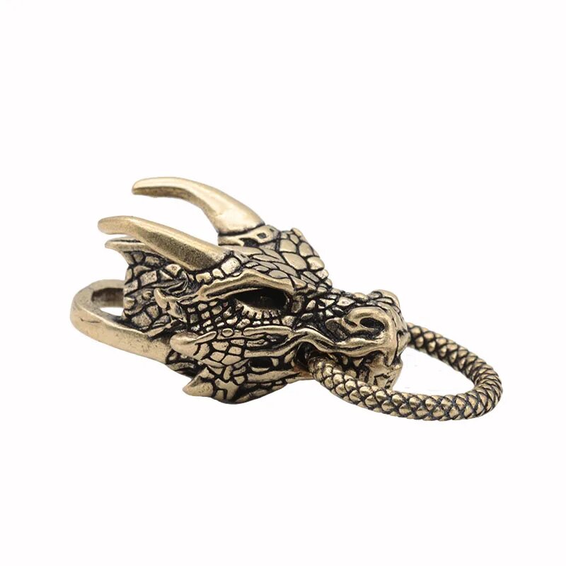 Браслет из паракорда с пряжкой дракон Vintage Brass