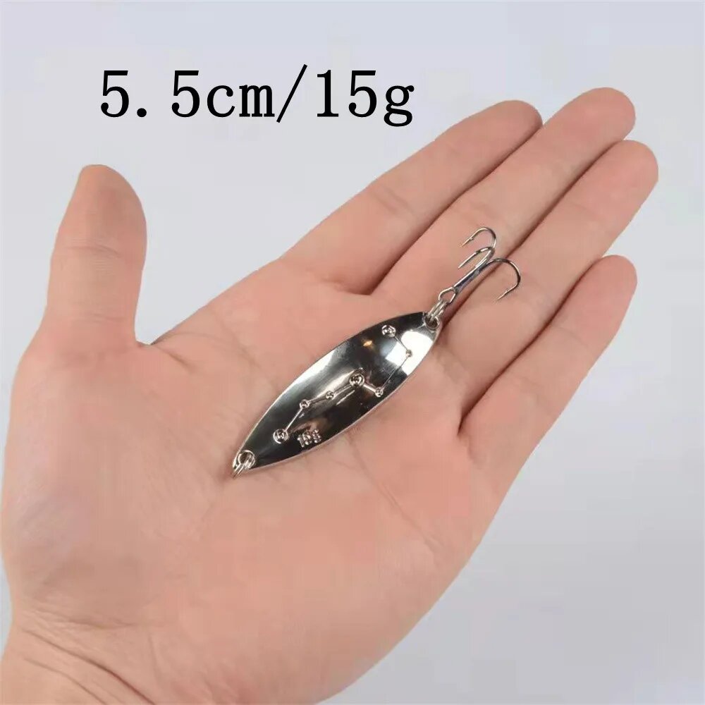 Металлические блесны для форели 15г 20г 25г Серебряный, Sliver