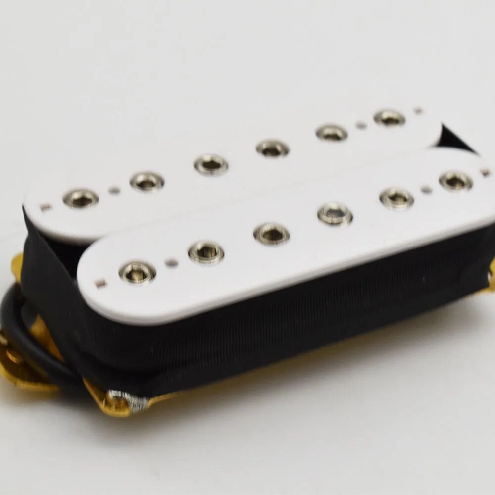 Электрогитара SoulDiM 1157, 12 шестигранных хамбакеров, цвет зуба слона/красный White B x1pcs