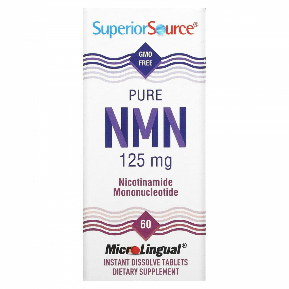 Superior Source, Pure NMN, 60 быстрорастворимых таблеток