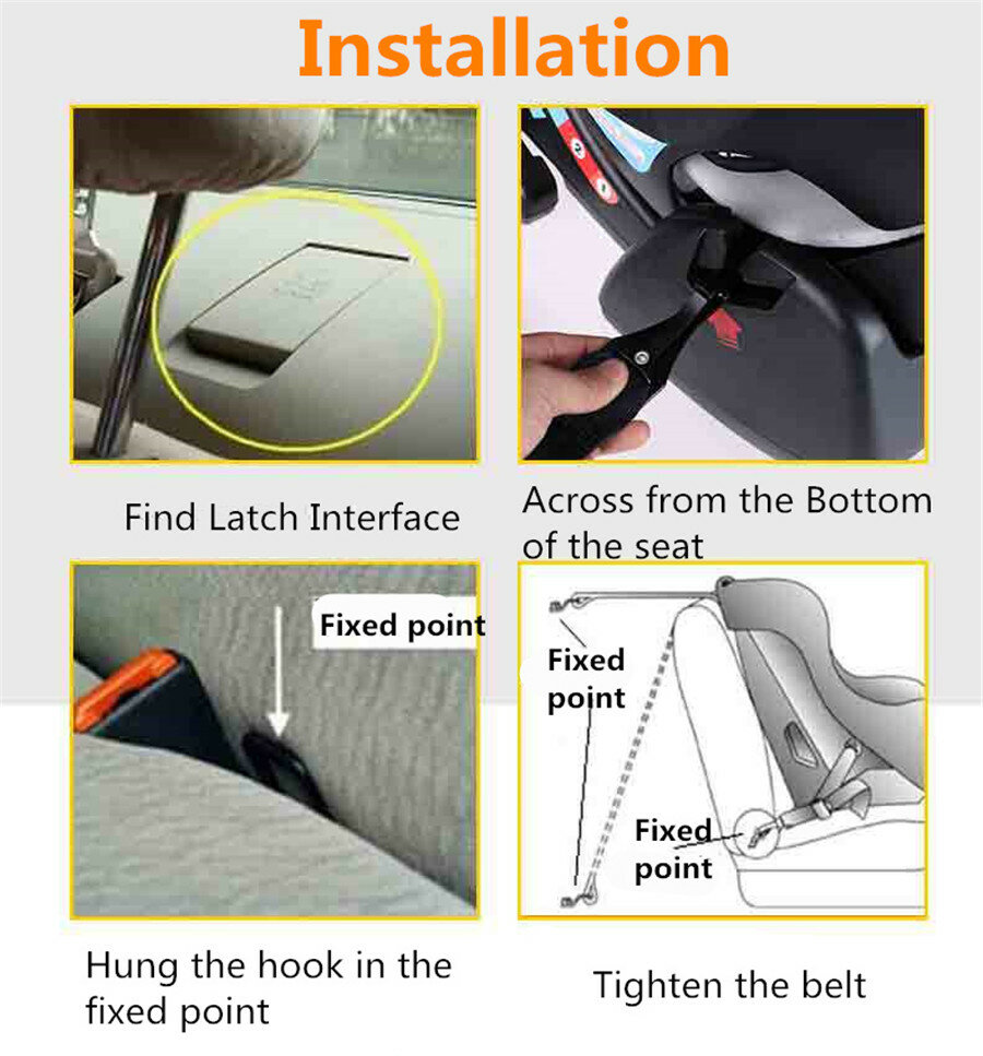 Универсальные Двойные Крючки Разъем Защелки ISOFIX Соединение Isofix Защелка Ремней Безопасности Для Автомобильного Детского Сиденья Безопасные Детские Сиденья Безопасности