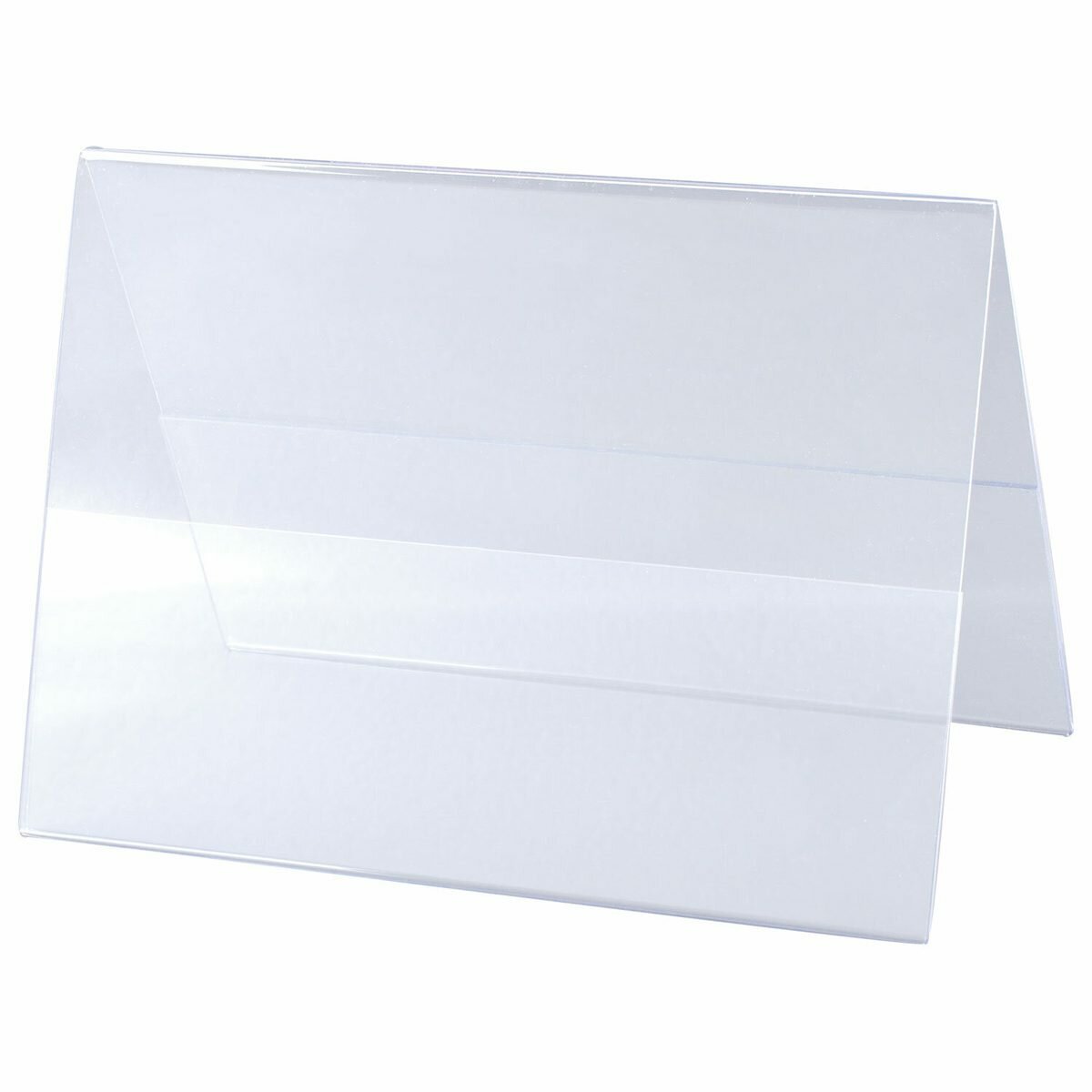 Подставка настольная горизонтальная Brauberg (210х150мм, двусторонняя, оргстекло) прозрачный (290425), 1шт.