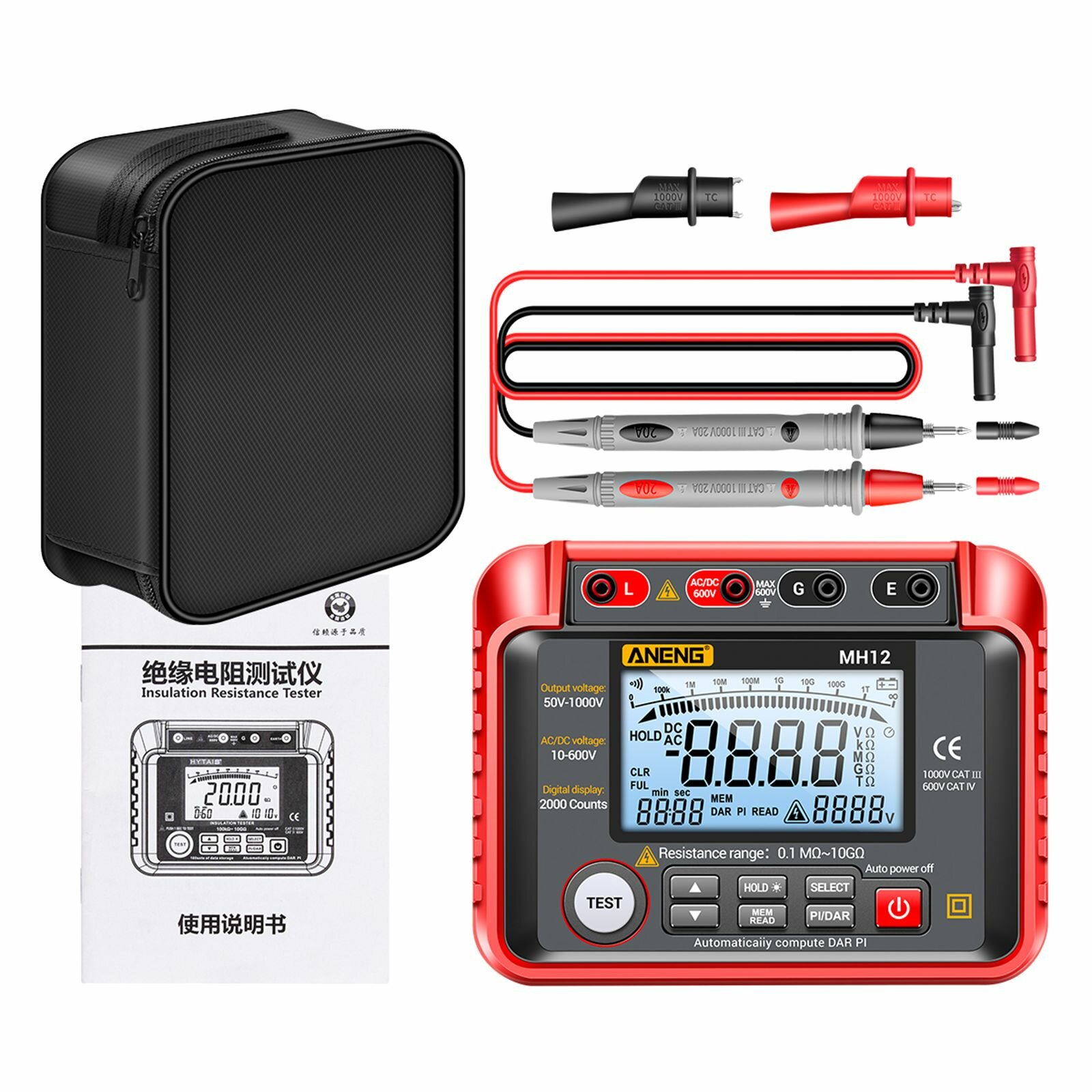 Мегаомметр ANENG MH12