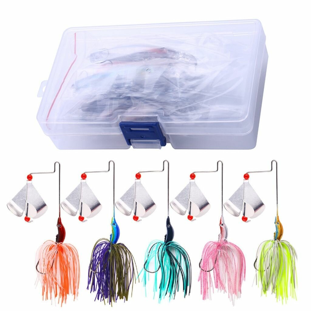 5шт спиннербейты рыболовные приманки Buzzbait Spinner Baits плавательные для форели лосося