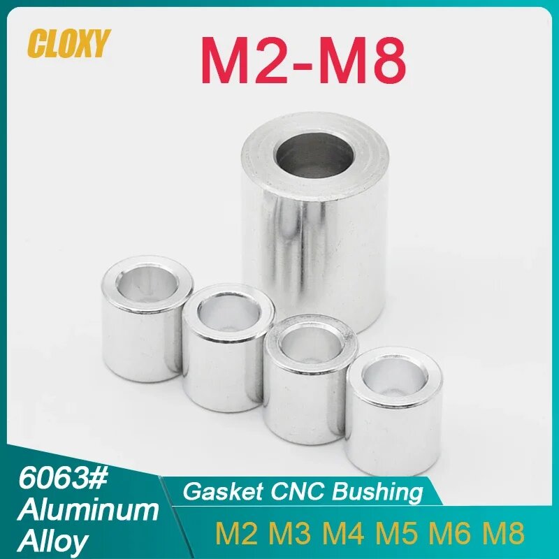 Шайбы алюминиевые M2-M8, D6xM4, OD 10мм, 10шт