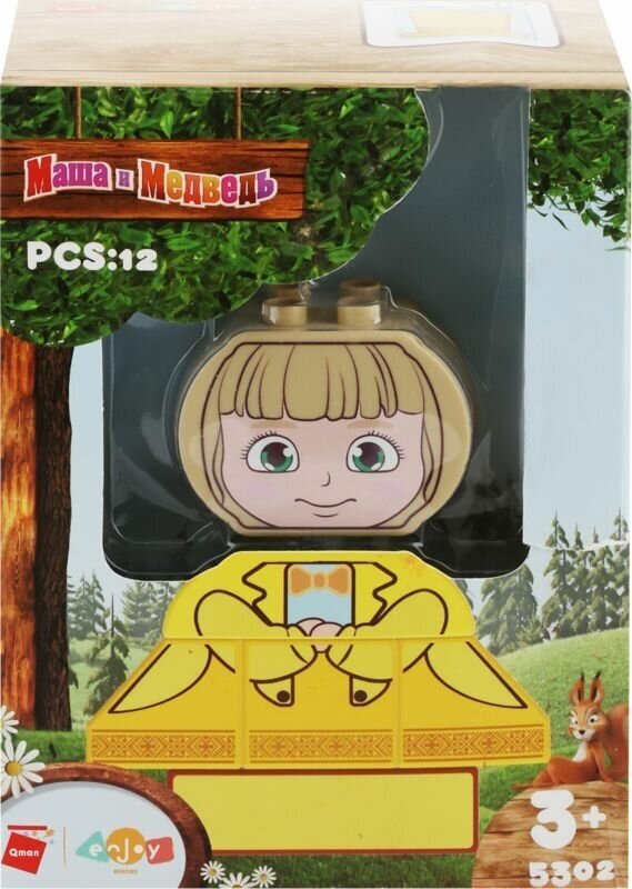 Конструктор QMAN Маша, 12 деталей