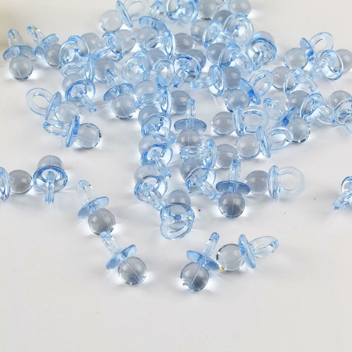 100 шт./лот акриловые прозрачные мини-пустышки для кормления пустышки-соски игрушка-кормушка для мальчиков и девочек подарок ювелирные изделия аксессуары