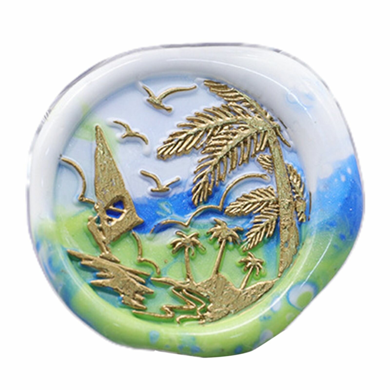 Штамп декоративный, Серия восковых печатей Гавайи - 11, один,