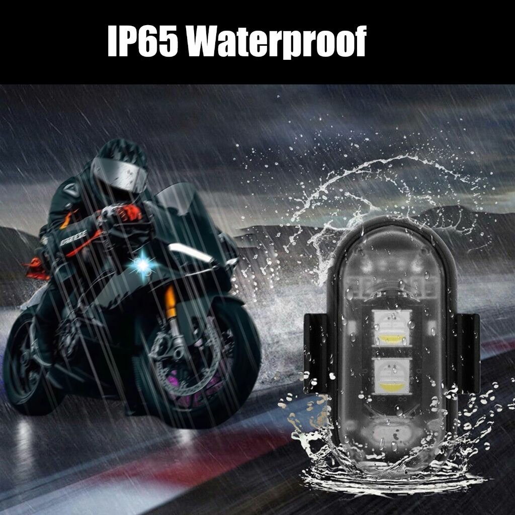 Фары мотоцикла, Светодиодные мигалки - четыре лампы с дистанционным управлением, комплект