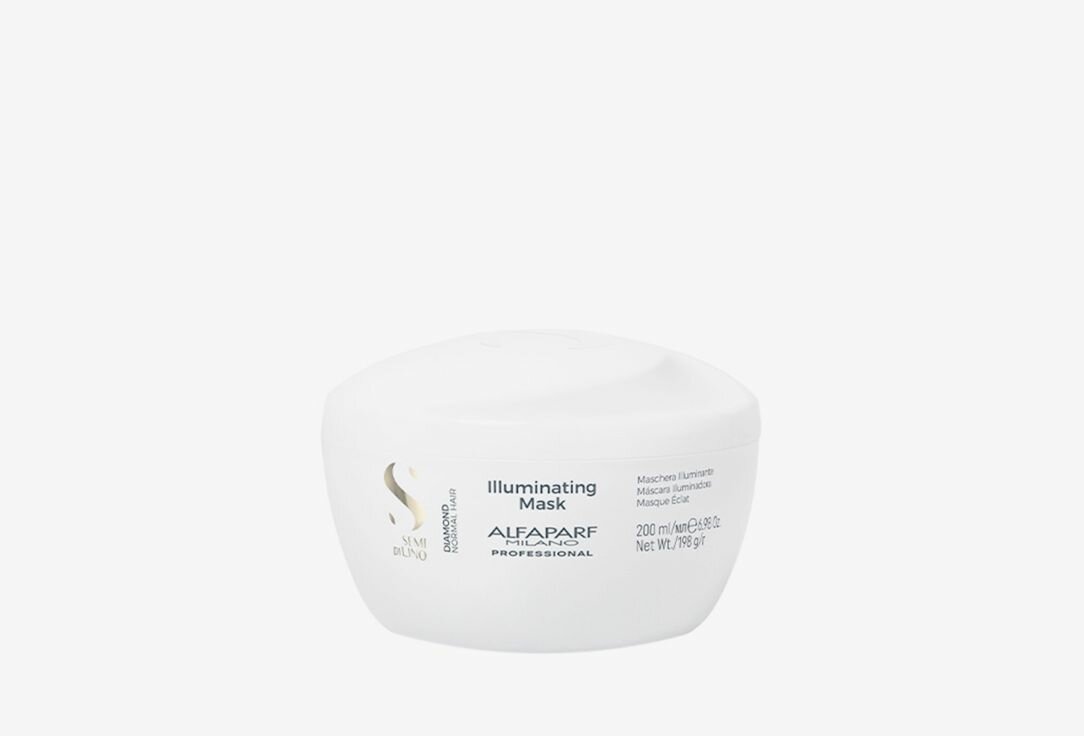 Маска для нормальных волос, придающая блеск ALFAPARF MILANO Semi di Lino Diamond Illuminating Mask 200 мл