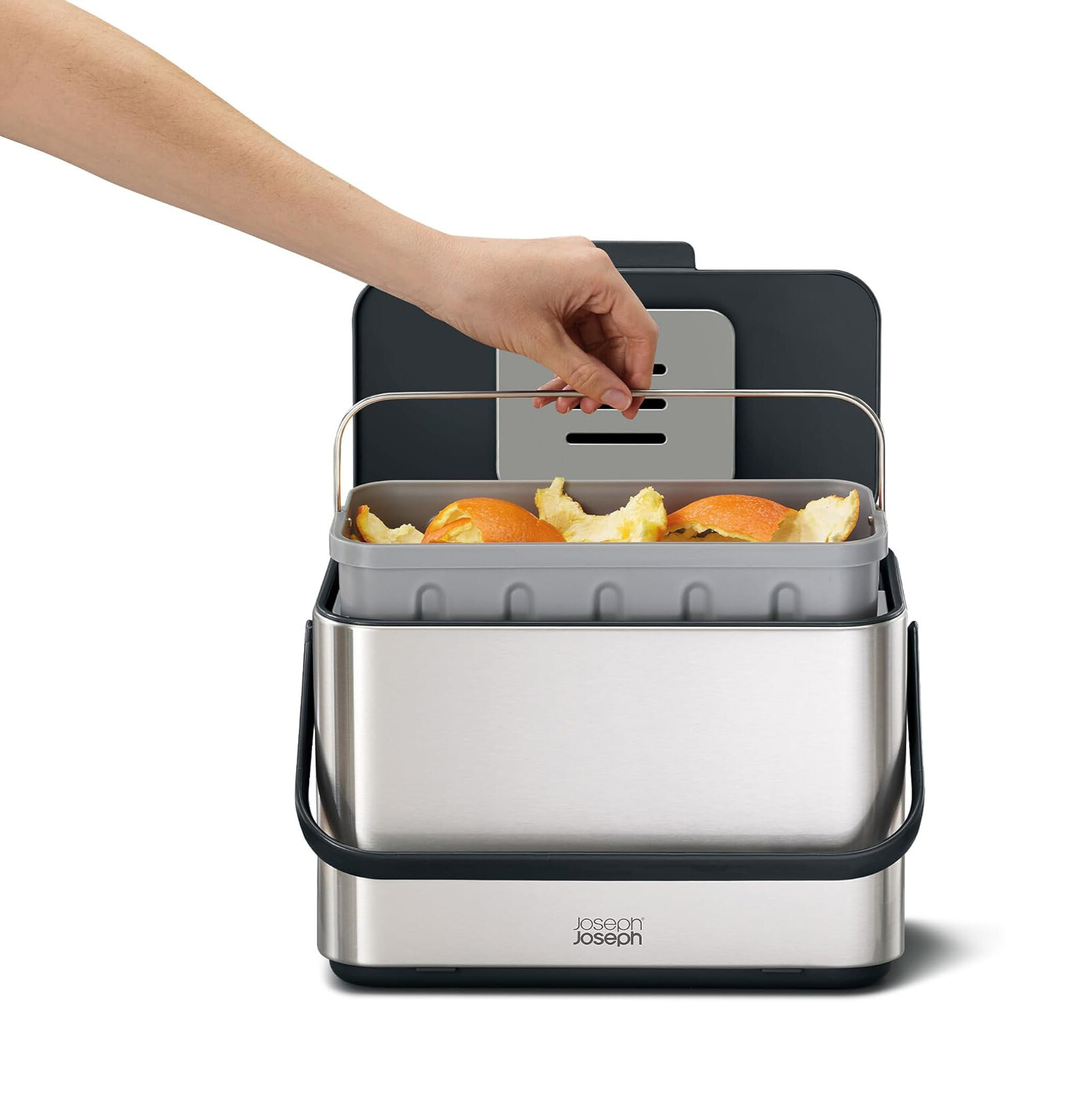 Контейнер для пищевых отходов Joseph Joseph Collect, 30145, 4 литра, стальной